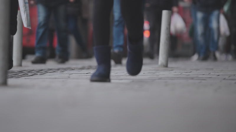 Footsteps, Sidewalk, People, Pedestrians by Videophilia – Stock Footage ...