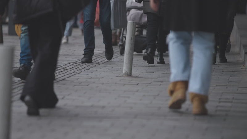 Footsteps, People, Pedestrians, Sidewalk by Videophilia – Stock Footage ...