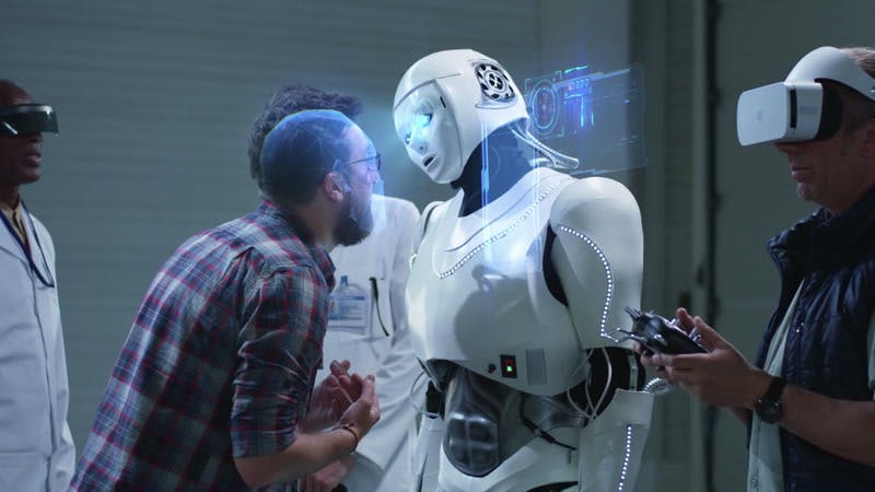 Vr Headset, Scientists, Vr, Vfx by Frame Stock Footage – Stock Footage ...