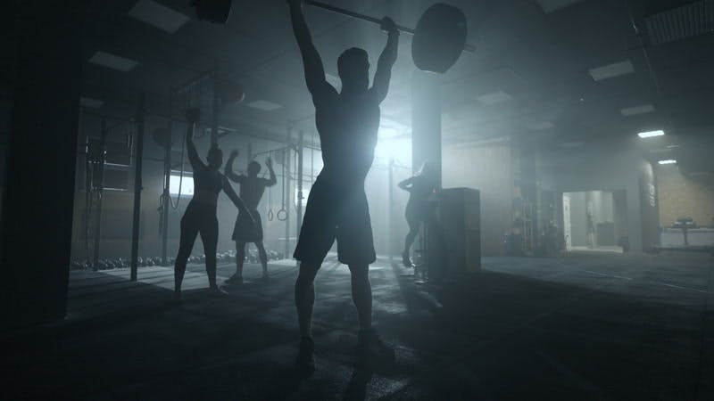Workout, Strong, Dark, Training by Evgenii Petrunin – Stock Footage ...