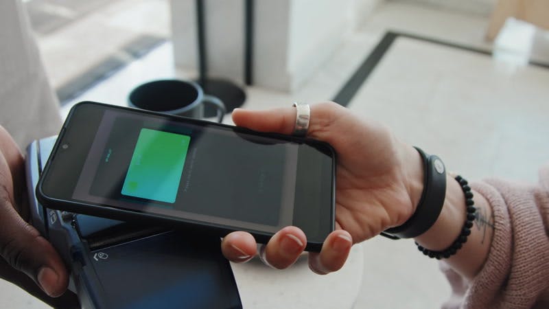 Paying, Holding, Electronic Device, Purchase by Pressmaster – Stock ...