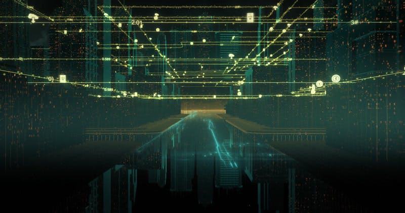 City Buildings, 3d, Nodes, Connecting by Gilad Baron – Stock Footage ...