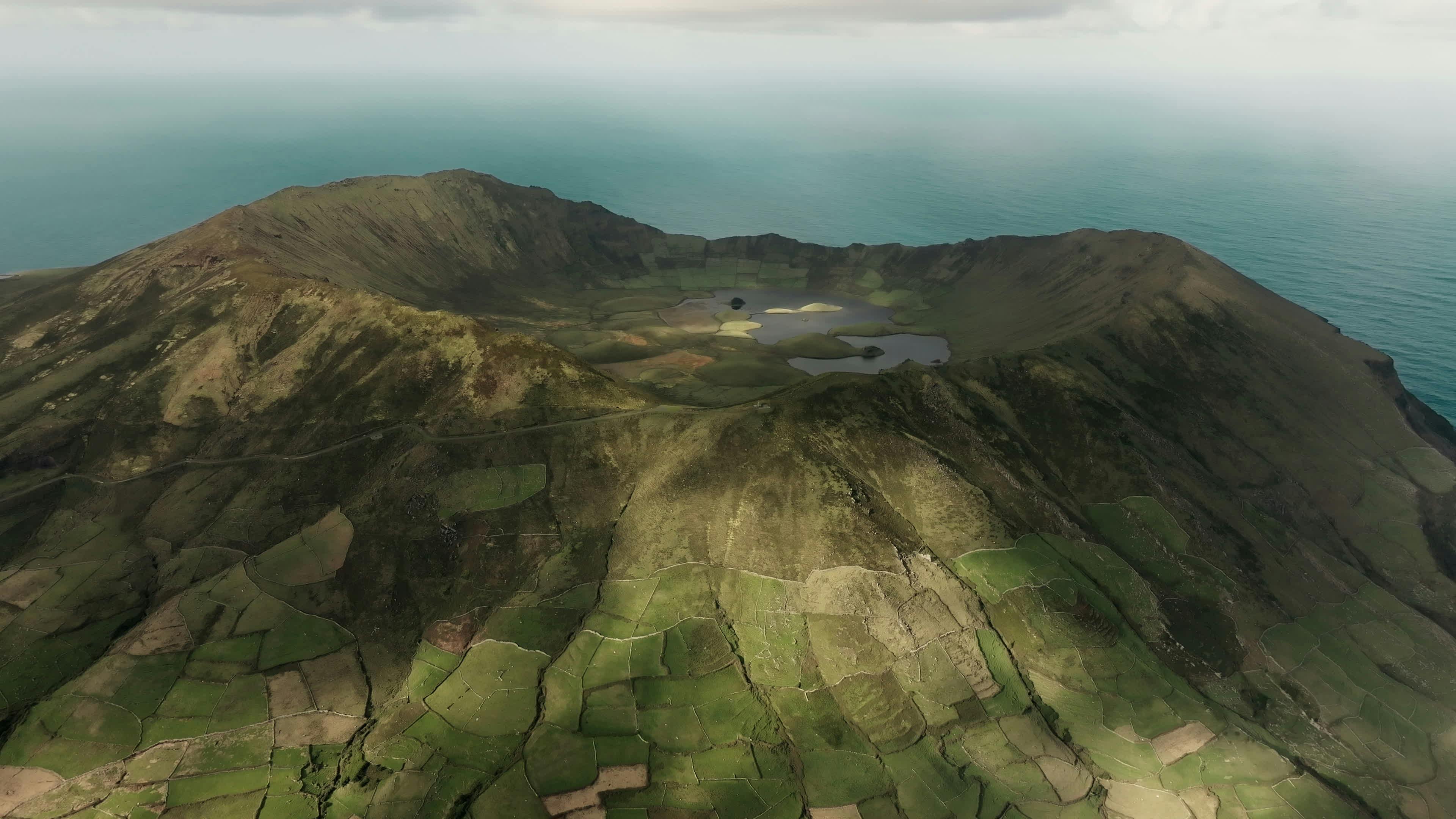 Discover corvo-volcanic-island-aerials, a story-driven footage | Artlist