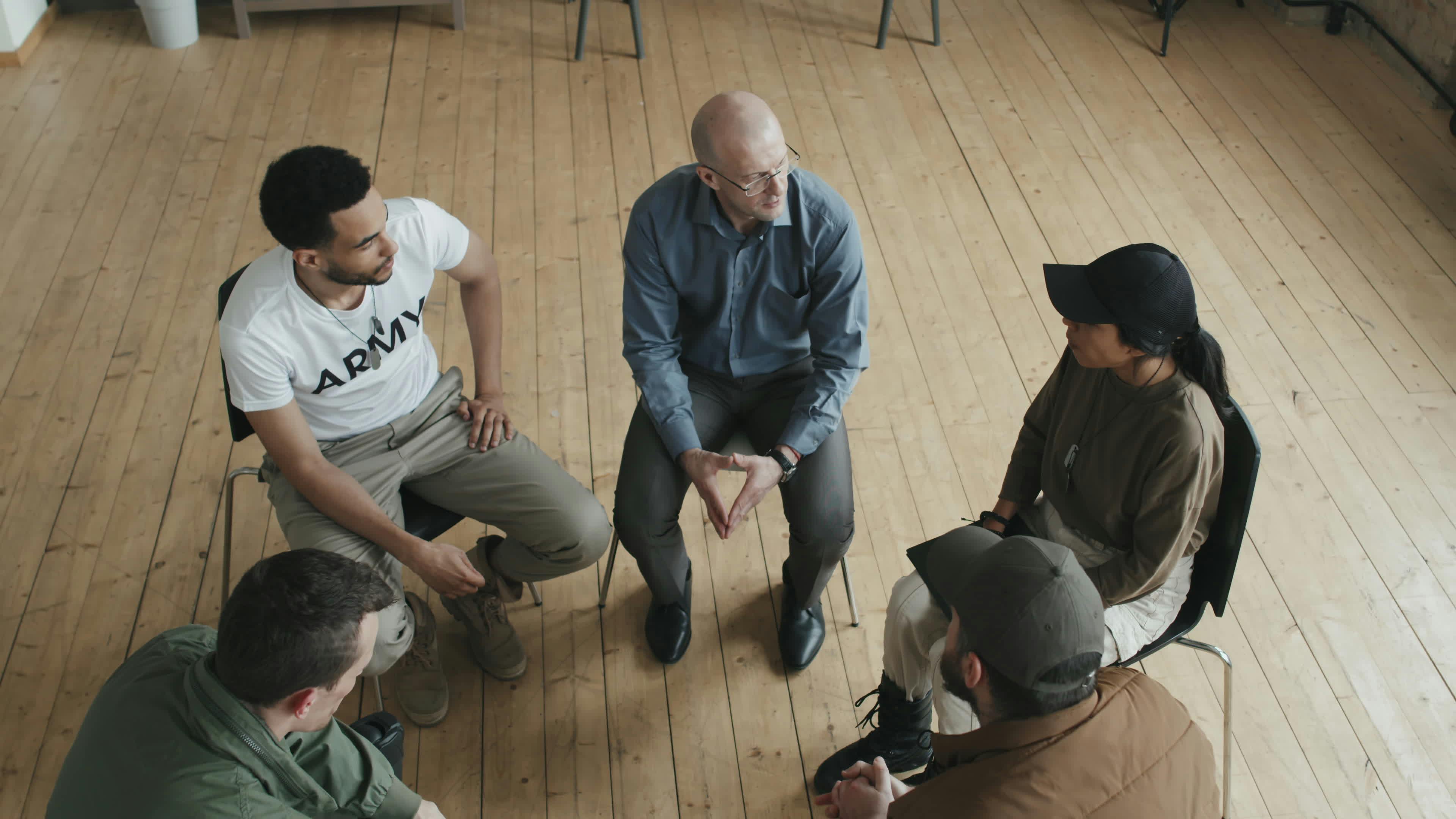 Discover ptsd-support-group, a story-driven footage | Artlist