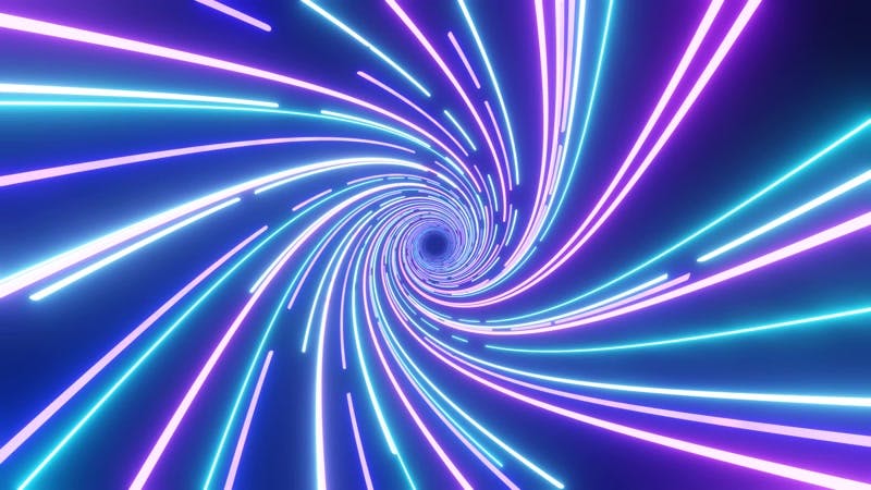 Swirl, Neon, Animated, Glowing by Oksana Kumer – Stock Footage | Artlist