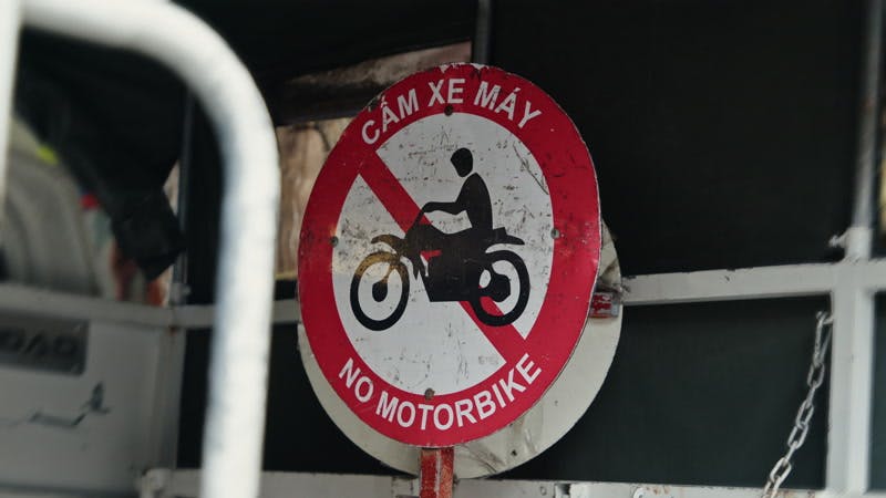 Motorcycle, No Entry, Signage, City by BOREALE VISION – Stock Footage ...