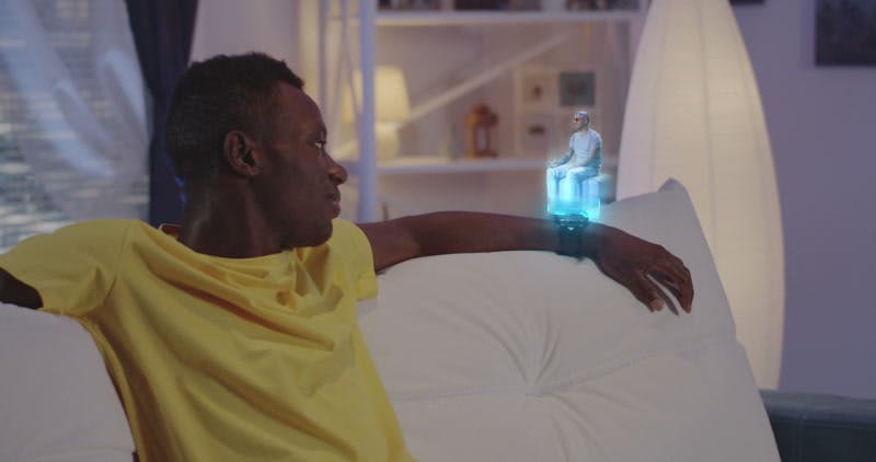 Holographic, Future, Vfx, Talking by Frame Stock Footage – Stock ...