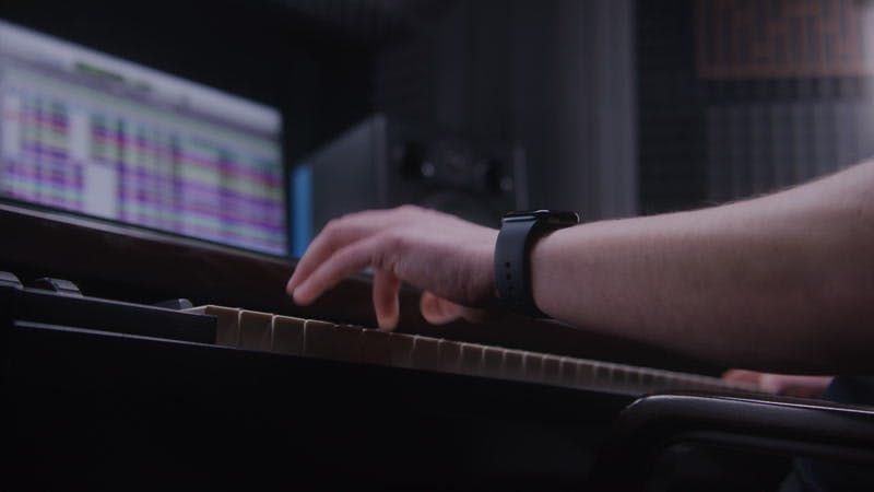 Keys, Keyboard Player, Playing, Monitor by Frame Stock Footage – Stock ...