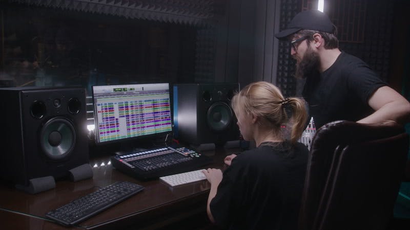 Recording Studio, Listening, Screen, Sound Equipment by Frame Stock ...