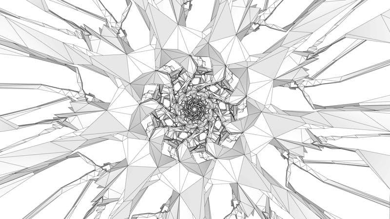Kaleidoscope, Outline, Animated, Black And White by Philipp Tur – Stock ...
