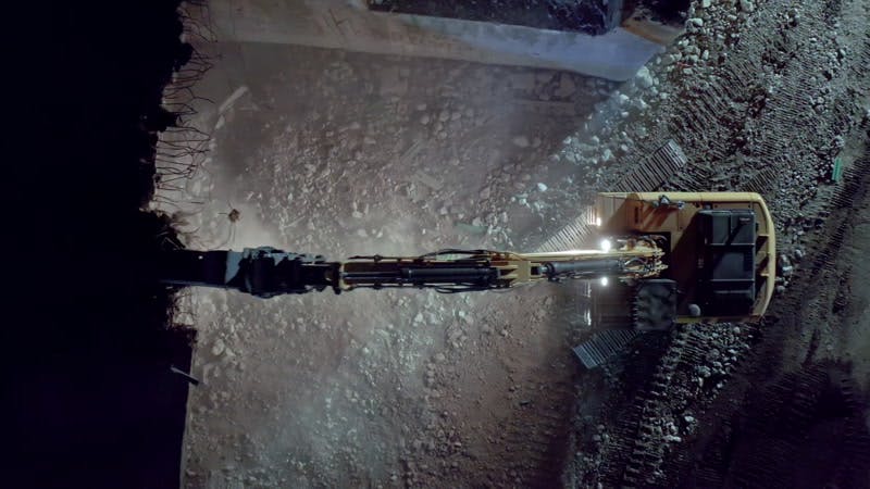 Backhoe, Heavy Machinery, Bridge, Construction by Escape Routine ...