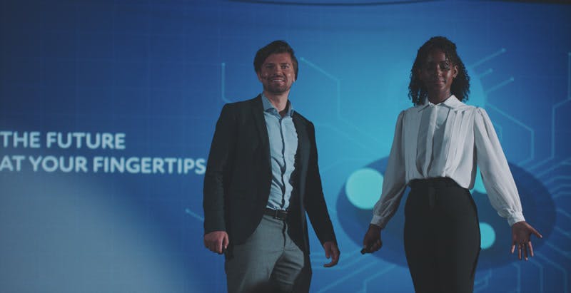 Presentation, Theatre, Woman, Man by Hans Peter Schepp – Stock Footage ...