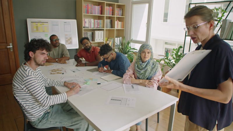 People, Studying, Teaching, Language by AnnaStills – Stock Footage ...