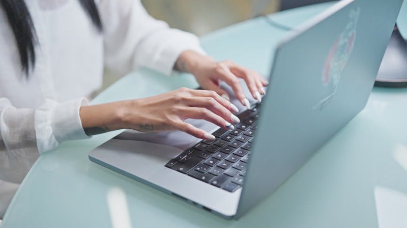 Studying, Woman, Typing, Keyboard by Morten Lovechild – Stock Footage ...