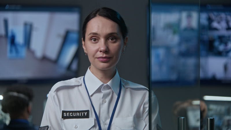 Cyber Security, Portrait, Woman, Uniform by Frame Stock Footage – Stock ...