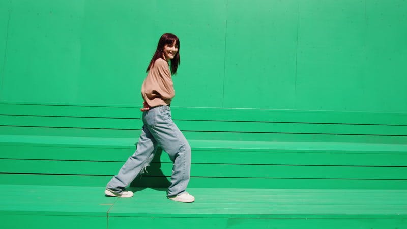Looking At Camera, Green Background, Street Dancing, Modern Dance by ...