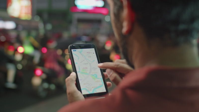 Man, Map App, Navigating, Cellphone by AnnaStills – Stock Footage | Artlist