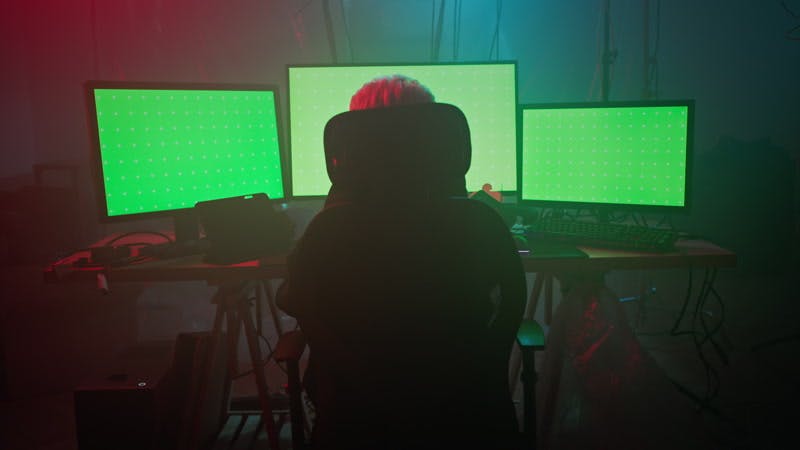 Chroma Key, Green Screen, Hacking, Screen by Raven production – Stock ...