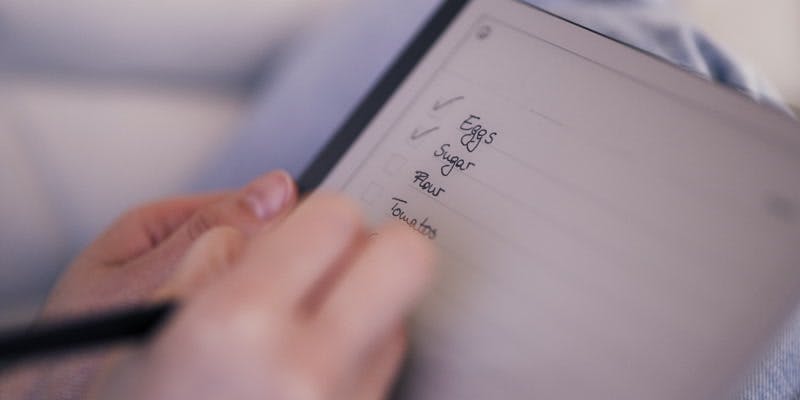 Planning, Grocery List, Writing, Pen by Finn Moeller – Stock Footage ...