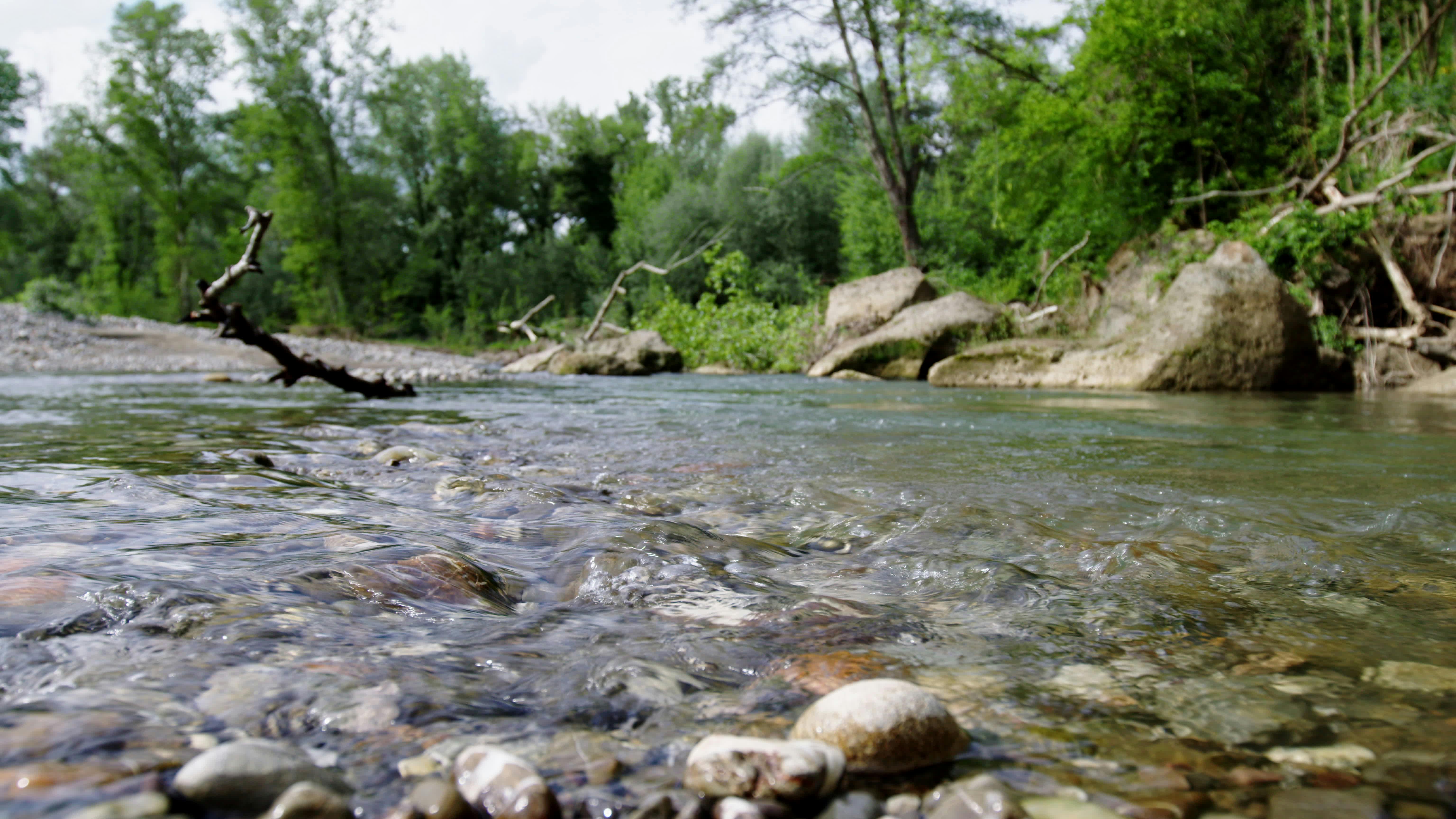 Discover river-and-pebbles, a story-driven footage