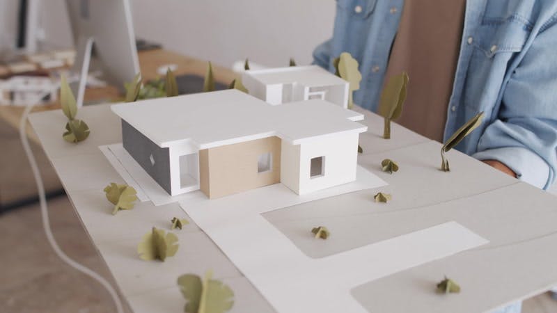 Scale Model, Office, Architectural Firm, Man by Pressmaster – Stock ...