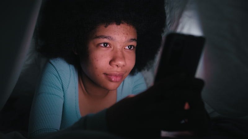 Under The Covers, Girl, Connectivity, Screen Time by Gpoint Studio – Stock Footage | Artlist