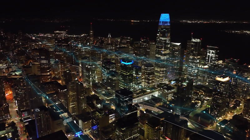 Motion Graphics, Cityscape, Global, Networking by 21 Aerials – Stock ...