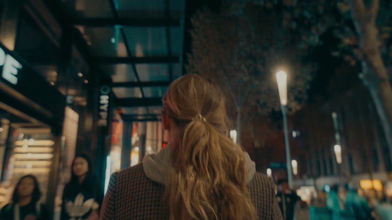 Woman, Back Shot, Street, Sidewalk by Nostalgia – Stock Footage | Artlist