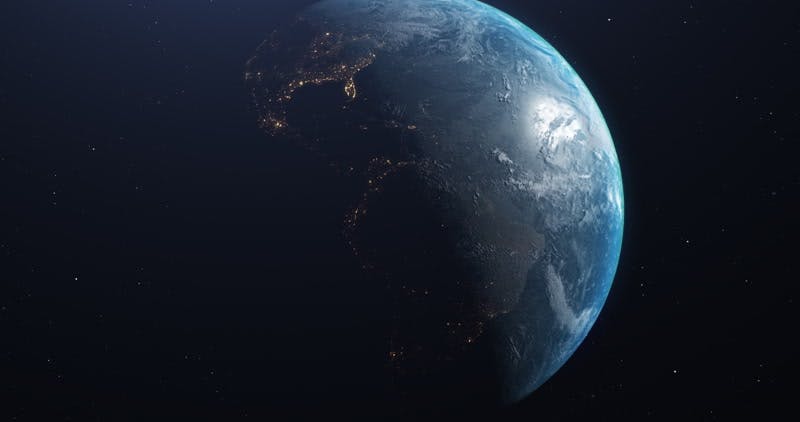 Planet Earth, Cgi, Earth, Satellite View by Bruno Tornielli – Stock ...