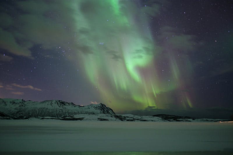 The Northern Lights, Icy, Coast, Illuminated by Jasper Nebelsieck ...