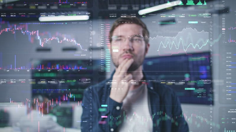 Diagram, Work, Monitor, Trading by Frame Stock Footage – Stock Footage ...