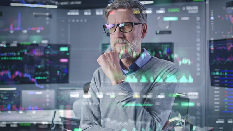 Diagram, Work, Monitor, Trading by Frame Stock Footage – Stock Footage ...