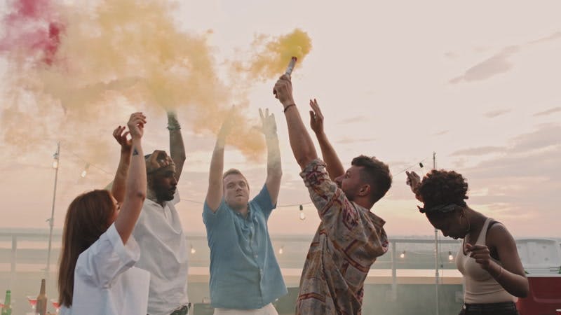 Colored Smoke, Smoky, Colour Smoke, Celebration by Pressmaster – Stock ...