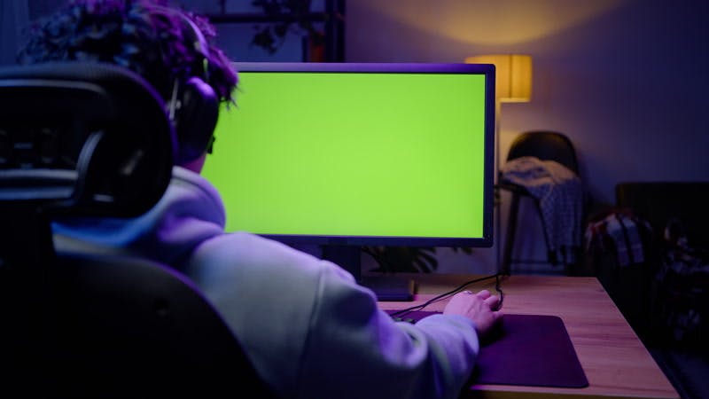 Green Screen, Gaming, Computer, Video Game by Raven production – Stock ...