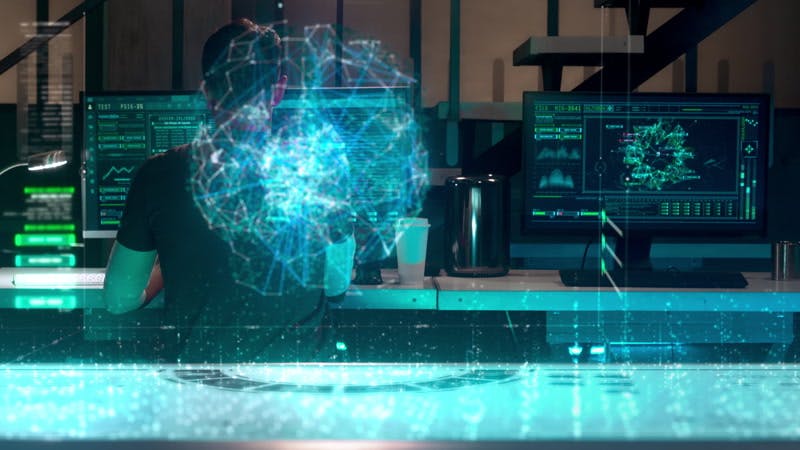 Virtual, Animated, Network, Projection by Iokanan VFX – Stock Footage ...