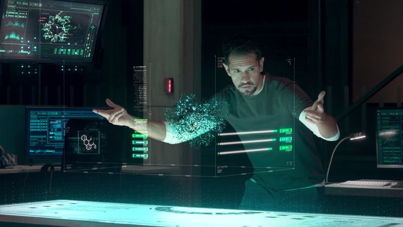 Computer Screen, Animated, Network, Futuristic by Iokanan VFX – Stock ...