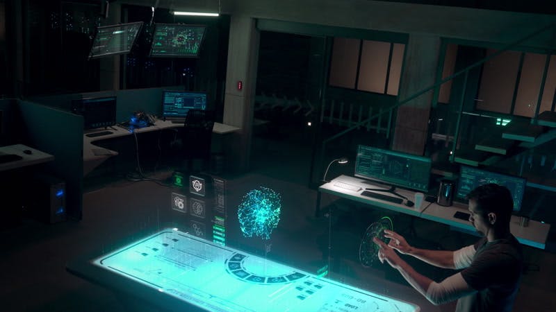 Virtual, Futuristic, Server Room, Animated by Iokanan VFX – Stock ...