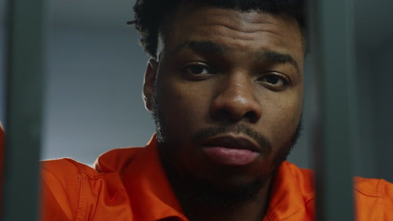 Portrait, Convict, Prison, Cell by Frame Stock Footage – Stock Footage ...