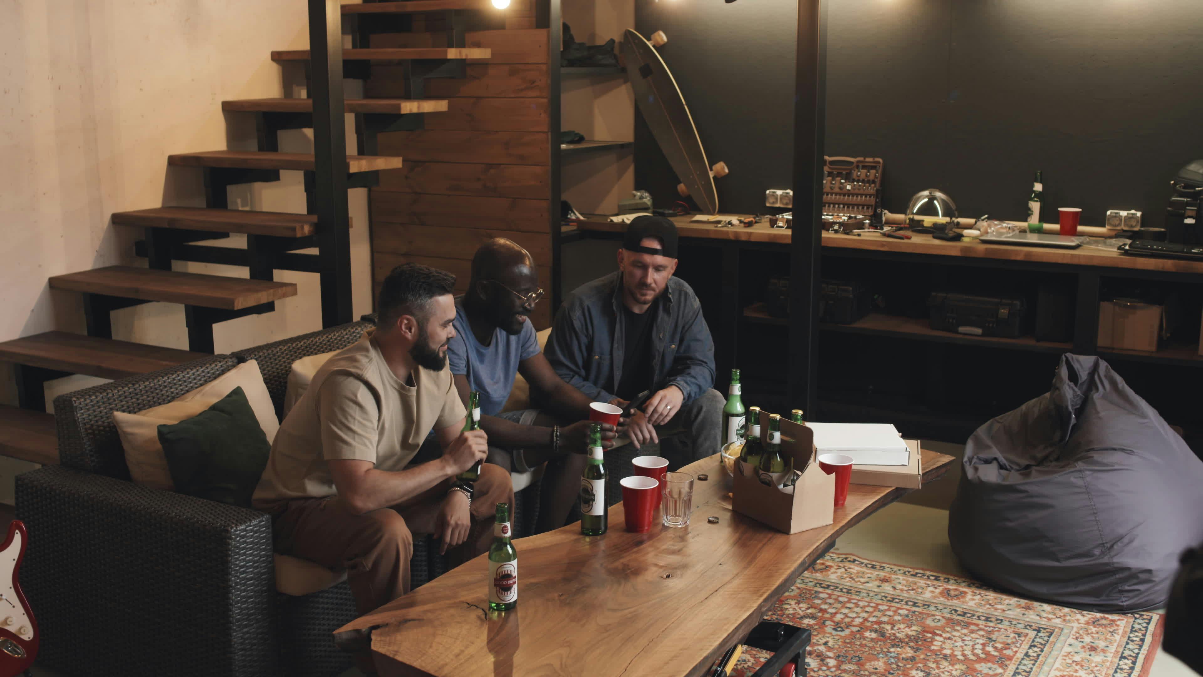 Discover friends-hanging-out-in-the-garage, a story-driven footage ...