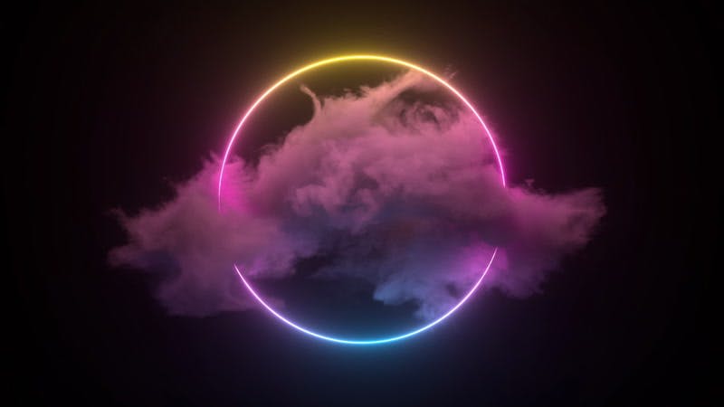 Cloud, Rotate, Neon, 3d by Bruno Tornielli – Stock Footage | Artlist