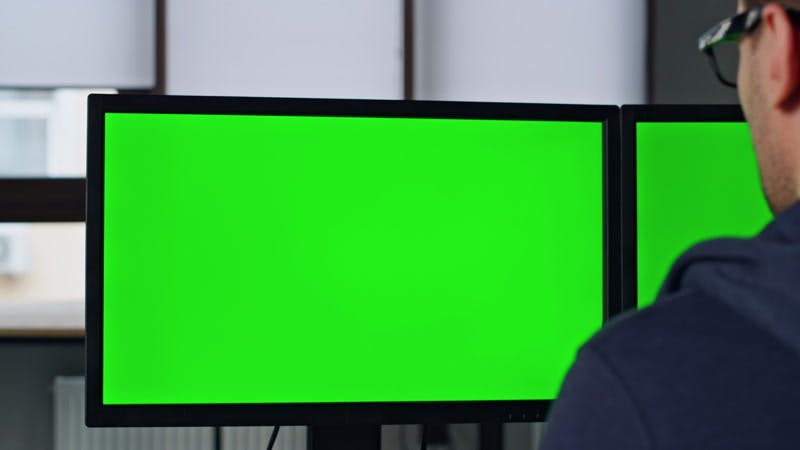 Focused, Working, Man, Green Screen by Stockbusters – Stock Footage ...