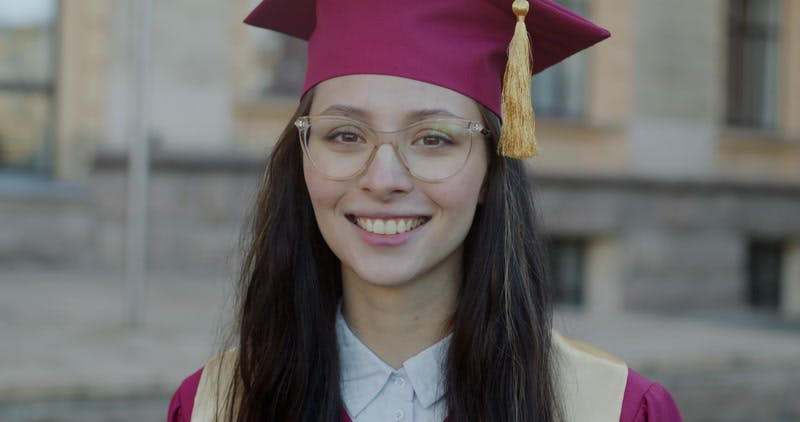 Graduation, Student, Smiling, Portrait by VITALY GARIEV – Stock Footage ...