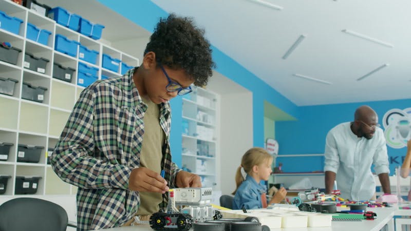 Robotics, Kid, Class, Wheels by Pressmaster – Stock Footage | Artlist