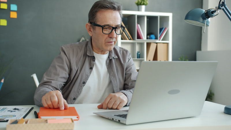 Man, Employee, Typing, Desk by VITALY GARIEV – Stock Footage | Artlist