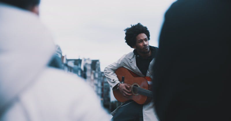City, Sidewalk, Musician, Performer by Hans Peter Schepp – Stock ...