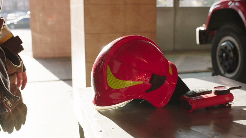 Machine, Fire, Firefighter, Rescue-helmets by LACOFILMS – Stock Footage ...