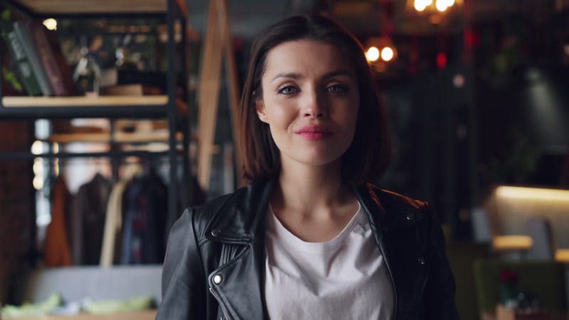 Resturant, Woman, Cafe, Smiling by VITALY GARIEV – Stock Footage | Artlist