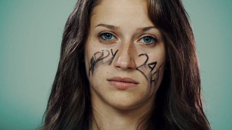 Looking At Camera, Sad, Tearful, Face Writing by jmg-visuals – Stock ...