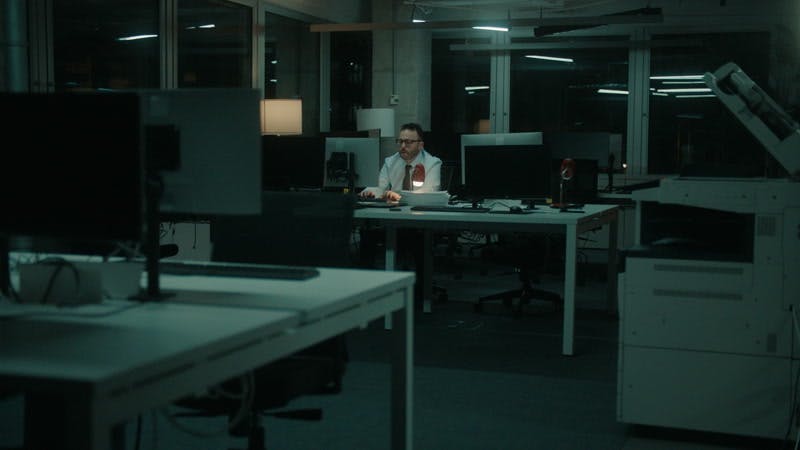 Computer, Screen Light, Man, Office by Azulroto – Stock Footage | Artlist