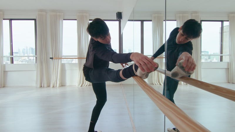 Ballet Dancer, Man , Mirror Reflection , Dancing by Yuki Film – Stock ...